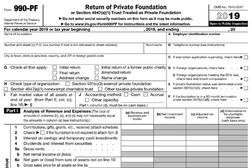 E-file 990-PF | File 2019 Form 990-PF Online